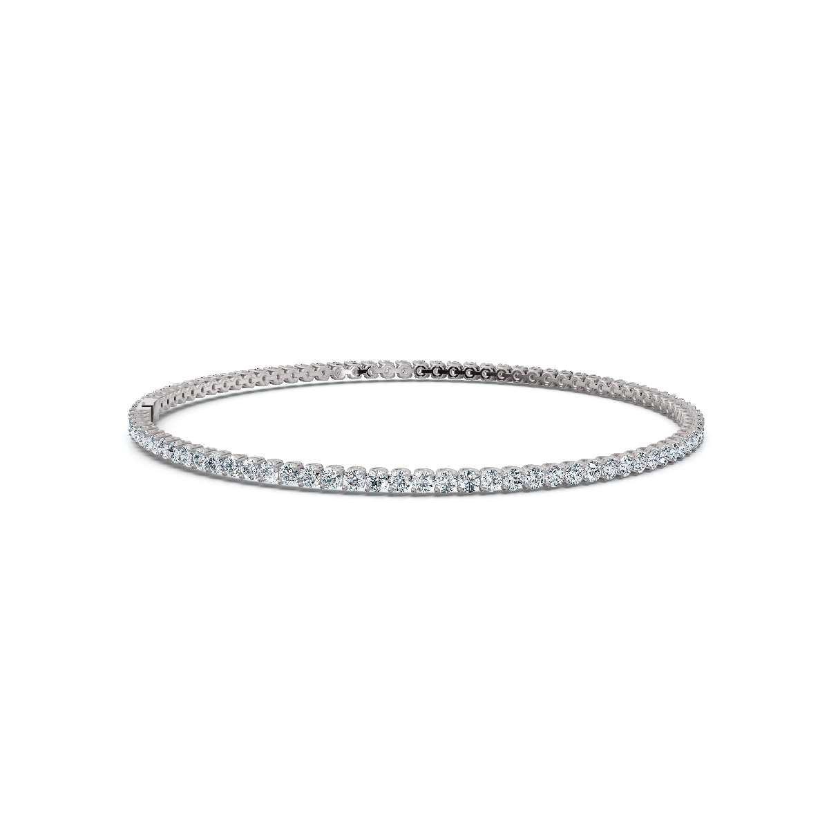 18K White Gold Brilliant Lab Grown Diamond Tennis Bracelet(2 ct. tw) | The Art Of Jewels