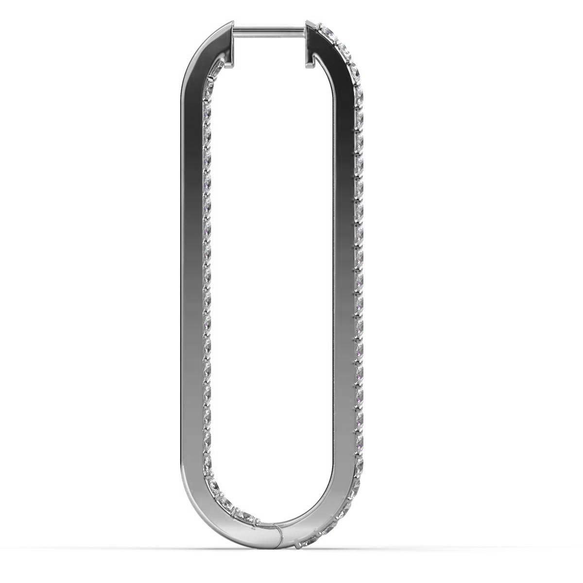 Mariche Paper-Clip Hoop Lab Grown Diamond Earrings | Exclusive Design