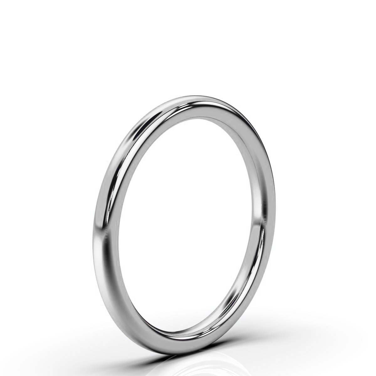 18K White Gold Gemini Stackable Wedding Ring | The Art Of Jewels