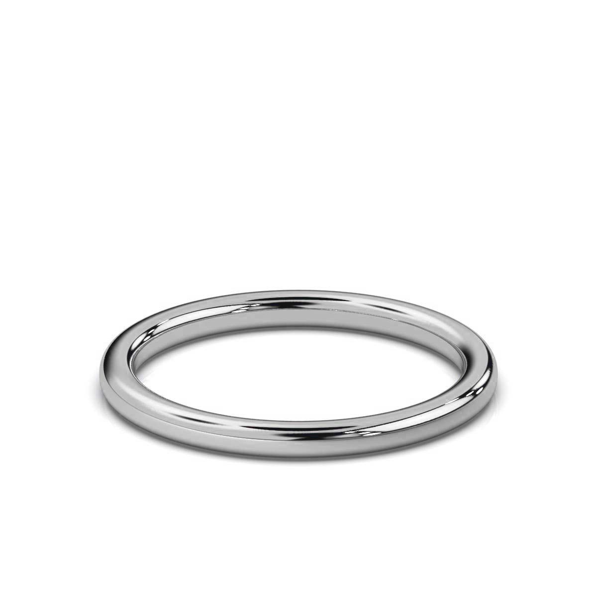18K White Gold Gemini Stackable Wedding Ring | The Art Of Jewels