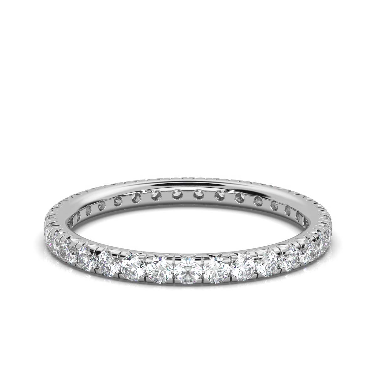 14K White Gold Ines Eternity Lab Grown Diamond Band (1 ct. tw) | The ...