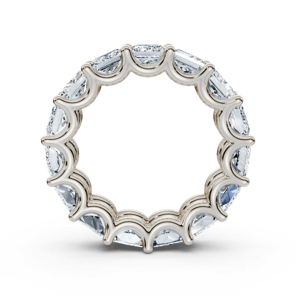 Platinum Alara Eternity Princess Lab Grown Diamond Band (10.00 ct. tw ...